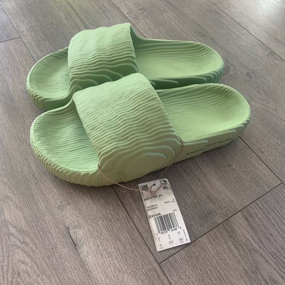 adidas | Shoes | Nwt Adidas Adilette 22 Magic Lime Slides | Poshmark